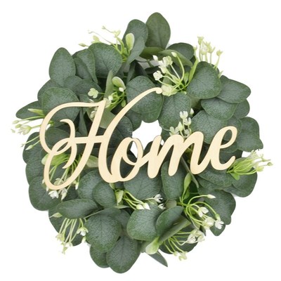 Artificial Eucalyptus Wreath for Front Door Wall Window Wedd