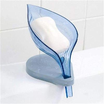 Soap Holder Leaf Shape Box Drain Self Draining Soap Dish