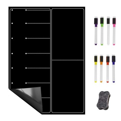 Magnetic Whiteboard Planner Board Kitchen Fridge Calendar Or