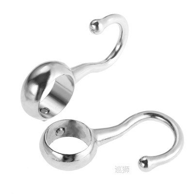 10pcs J Typed Hooks Tube Rod Hooks Bathroom Wardrobe Pipe Ha