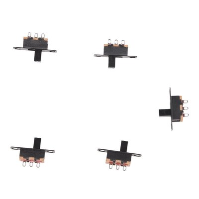 5 Pcs 50V 0.5A 3 Pin 2 Position On/OFF 1P2T SPDT Slide Switc