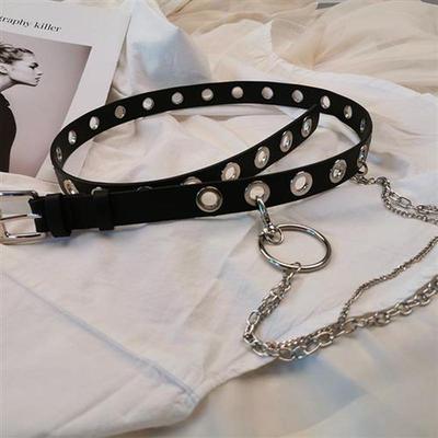 Women Belt PU Leather Pin Buckle Punk Wind Jeans New style f