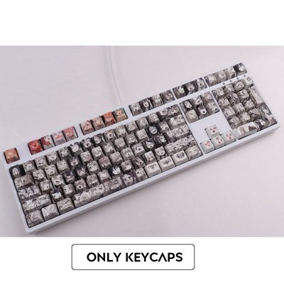 PBT 108key Ahegao Keycap Dye Sublimation OEM Profile Japanes