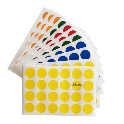Wholesale Color Dot Round Sticker Label Hand Made Stickers