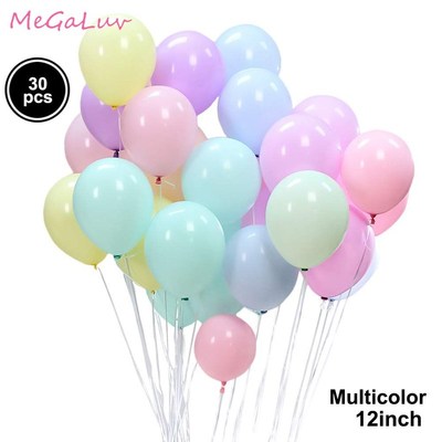 30Pcs 5/10/12inch Macaron Latex Balloons Pastel Candy Ball W