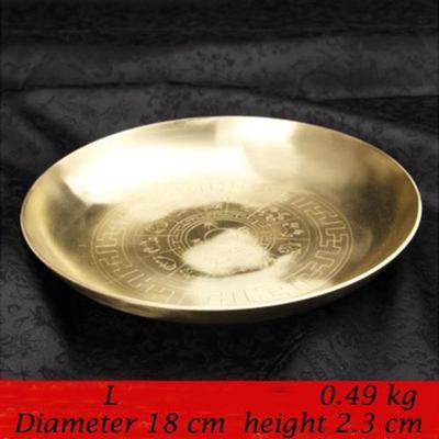 Pure copper thickening copper Plate for Fruits nut tableware