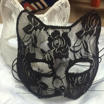 OLO Women Sexy Lace Fox  Face Eye Mask Christmas Hallowee