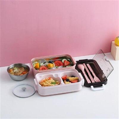 Insulation Lunch Box Microwavable Double-layer Kids Adults