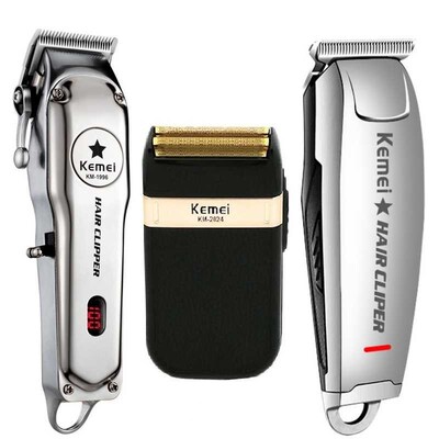 Kemei Beard-Shaver Hair-Cutter Professional Barber Cordless