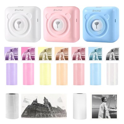Inkless A6 Portable Bluetooth 4.0 hermal Photo Printer Wirel