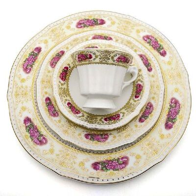 Ceramic Cutlery Dinner Plate Cup And Saucer Vajilla