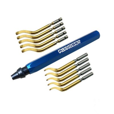 10Pcs RJX Handle Scraper Deburring Tool Deburring Trimming B