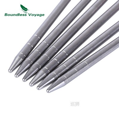 Outdoor Camping High Strength Titanium Alloy Tent Pegs Stake