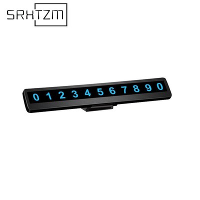 Auto Interior Phone Number Car Parking Number Plate Car Lumi