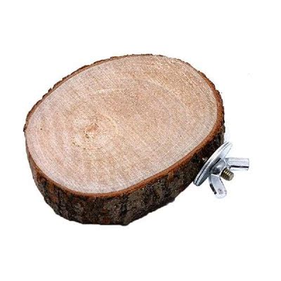 Pet Bird Parrot Chew Toy Wooden Hanging Swing Birdcage