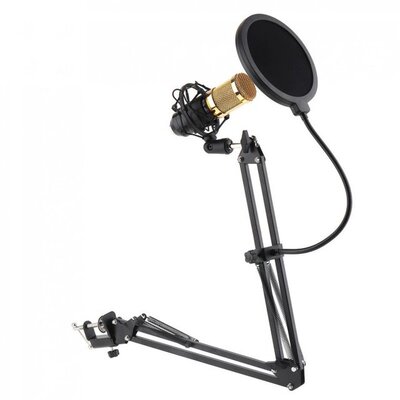 NB-35 Metal Studio Microphone Kits Scissor Arm Stand Mic Cli