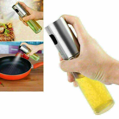 Glass Oil Pump Spray Bottle Olive Can Tool Pot Cooking Kitch