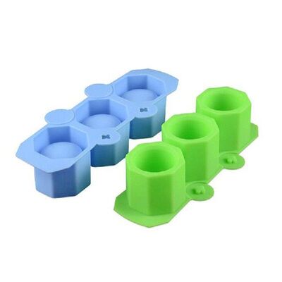 3 Holes Round Geometric Polygonal Concrete Flower Pot Vase