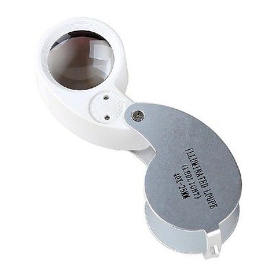 Portable Full Metal Movable Handle 25mm Pocket Mirror