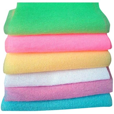 3pcs Nylon Wash Cloth Bath Towel Shower Beauty Body Skin Exf