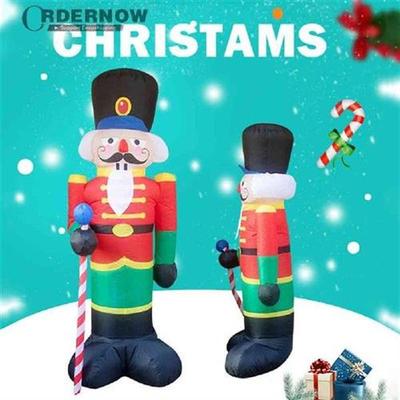 Portable Christmas Inflatable LED Growing Inflatable Santa