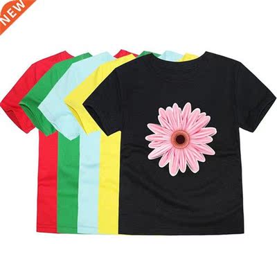 TINOLULING Girls Fashion Floral T Shirts Cotton Summer Short