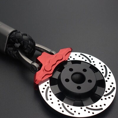 Car Keychain MOTO Key Ring For Keys Metal Wheel Brake Disc K