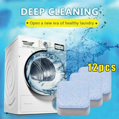 12pcs Washing Machine Cleaner Washer Cleaning Detergent Effe