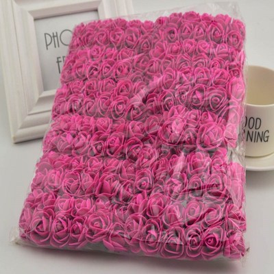 144pcs 2cm MINI foam roses for home Wedding fake Flower Deco