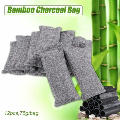 12 Packs Activated Charcoal Odor Eliminators Bamboo Charcoal
