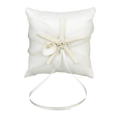 10*10cm Beach Wedding Ring Bearer Pillow Shell Bridal