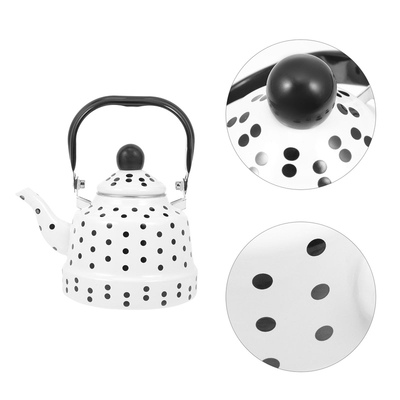 Enamel Water Kettle Wave Point Pattern Water Boiling Kettle