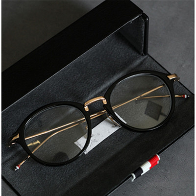 Brand Round Titanium Alloy Glasses Frame Men Women Prescript