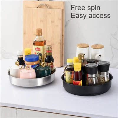 360 Rotating Tray Kitchen Storage Seasoning Containers For