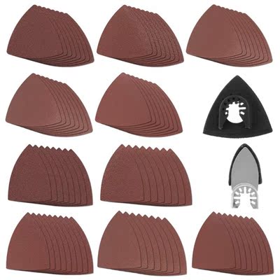 82Pcs Sand Pad Assorted Set 60/80/120/180/240 Grits Sanding