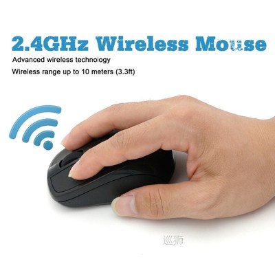 USB Wireless mouse 2000DPI Adjustable Receiver Optical Compu
