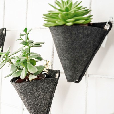 Hanging Planting Bag Felt Planter Pots Fabric Grow Bags Hang