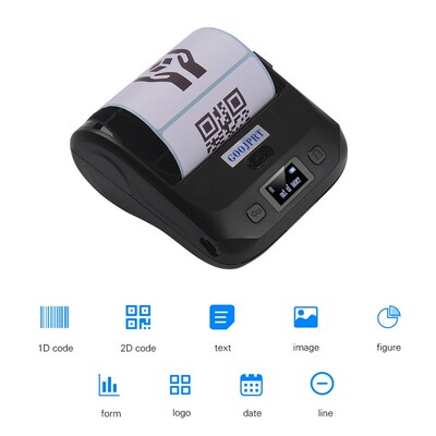 Multi-functional hermal Label Printer 80mm Width Print Paper