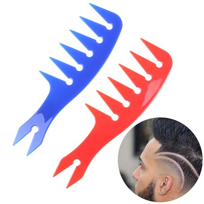1Pc Men's Oil Head Comb Back Wide Tooth Comb Hair Stylin