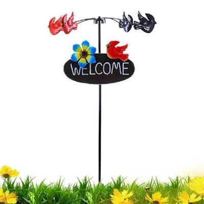 Kinetic Wind Spinners Decorative Welcome Garden Art