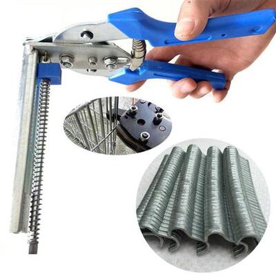 Hog Ring Plier Tool 180*140mm with 600pcs M Clips For Chicke