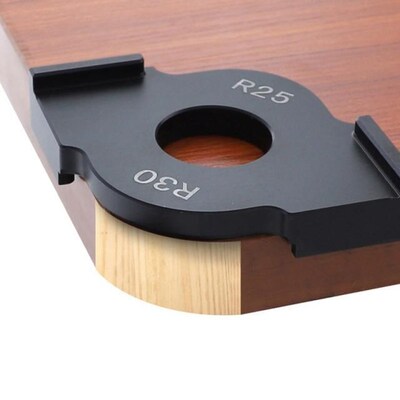 Wood Panel Radius R Plate Quick-Jig Router Table Bit Corner