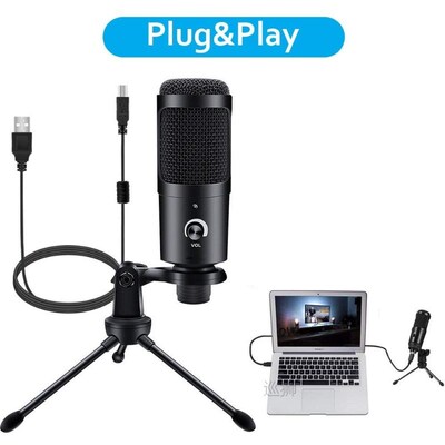 Professional Studio Microphone Usb Wired Condenser Karaoke M