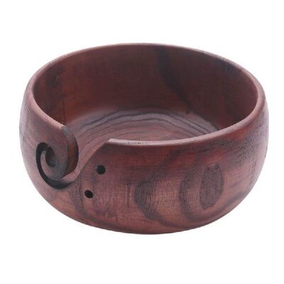 Wooden Yarn Bowl,Knitting Wool Storage Basket,Craft Crochet