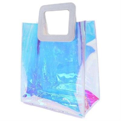 Iridescent Tote Bag  Holographic Bag for Beaches for
