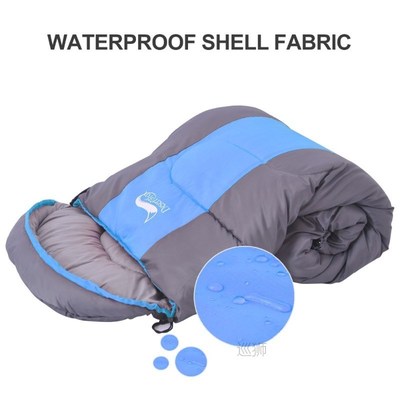 Camping Sleeping Bag, Lightweight 4 Season Warm & Cold E