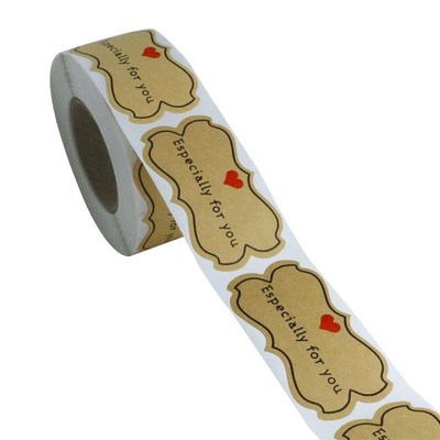 50-250pcs kraft paper stickers Especially for You seal label