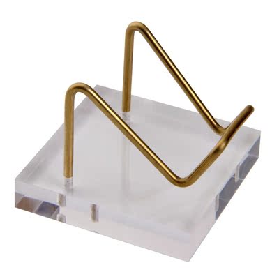 Acrylic Crystal Display Stand Mini Desktop Easel Stands Meta