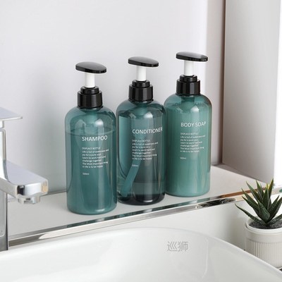 3 in 1 Set Bathroom Shampoo Bottle 300ml/500ml Soap Dispense