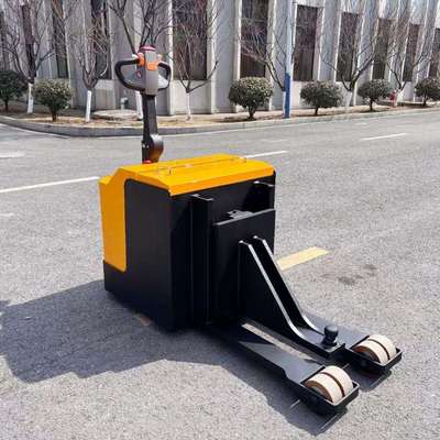 普尔夫A字架步行式电动牵引车356t大吨位电动拖车头8t平板挂车